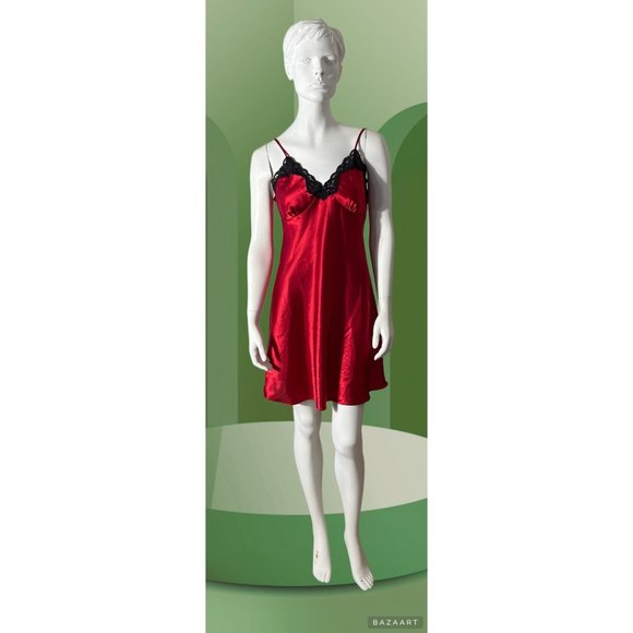 Ambrielle | Intimates & Sleepwear | Ambrielle Brand Red And Black Satin ...
